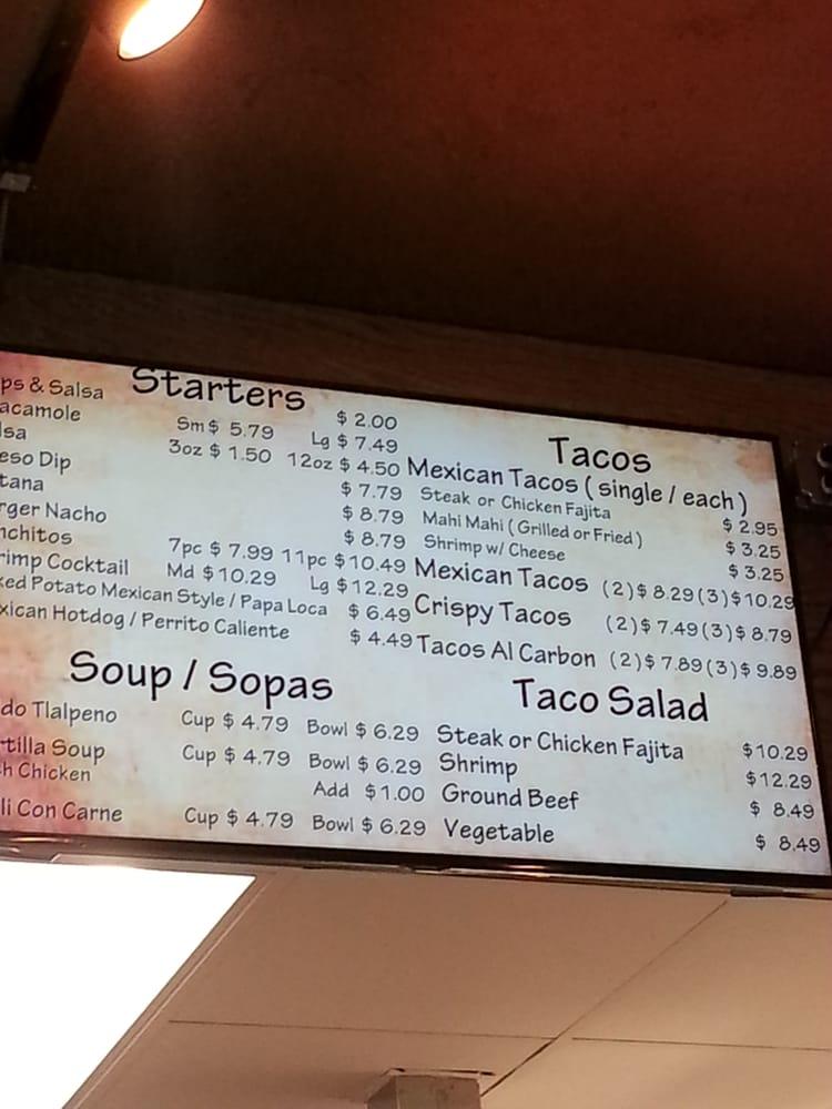 Menu at Don Taco Bar and Grill, Dearborn