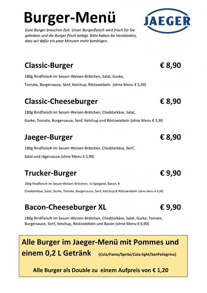 Speisekarte von JAEGER Tankstelle (Nord) restaurant, Lastrup