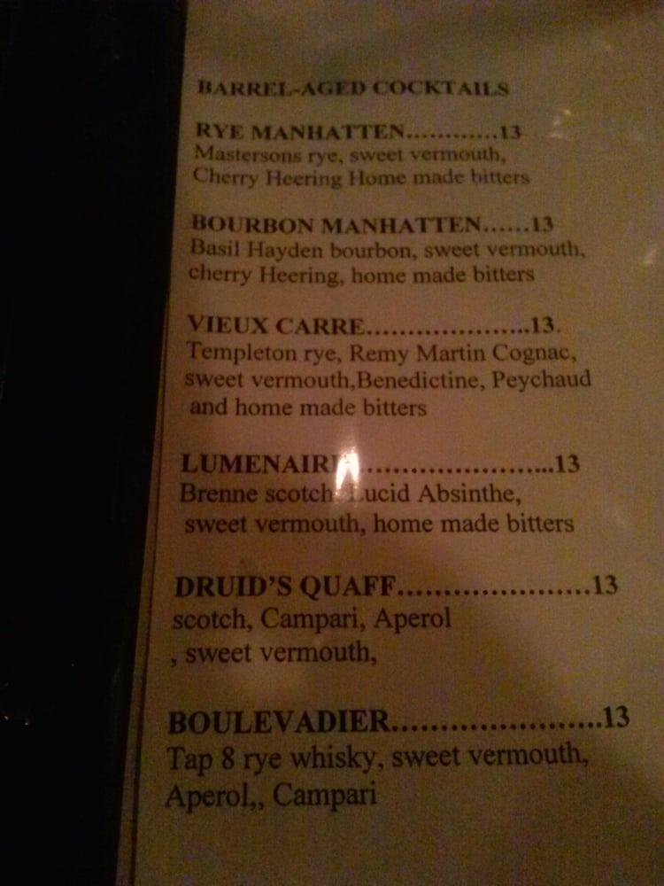 Menu at Union House restaurant, Genesee Depot