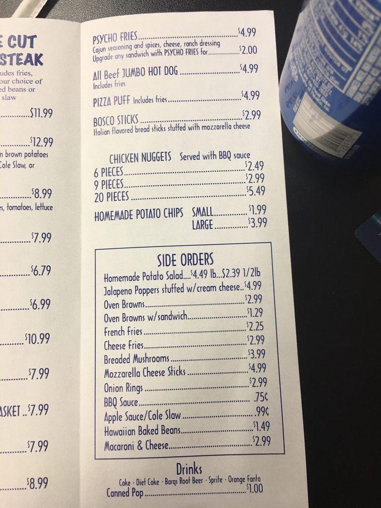 Menu at Hog Haven BBQ, Dyer