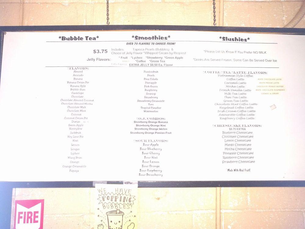 Menu at Le Bakery, Biloxi