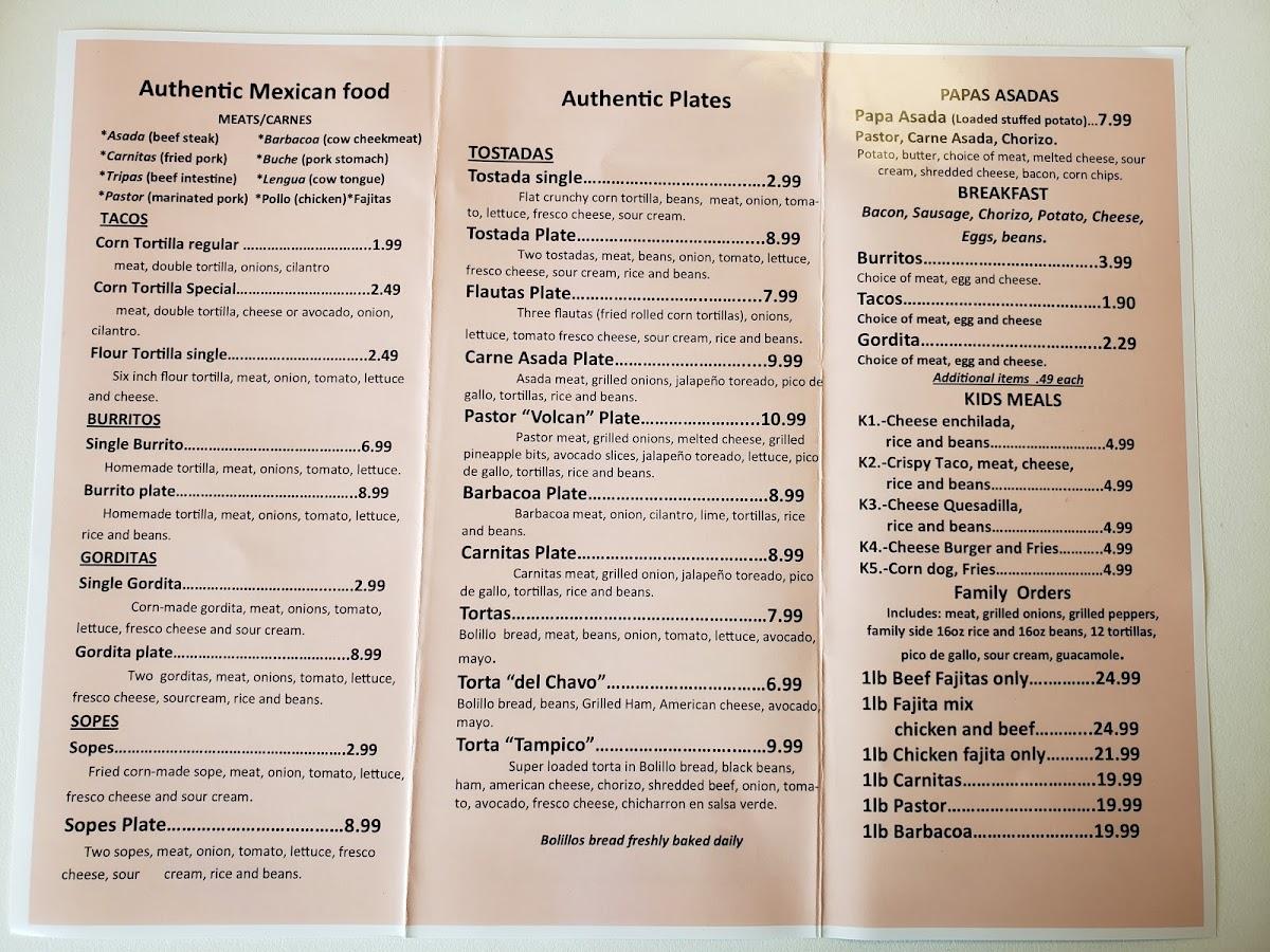 Carta de Becky's Cafe, Joshua