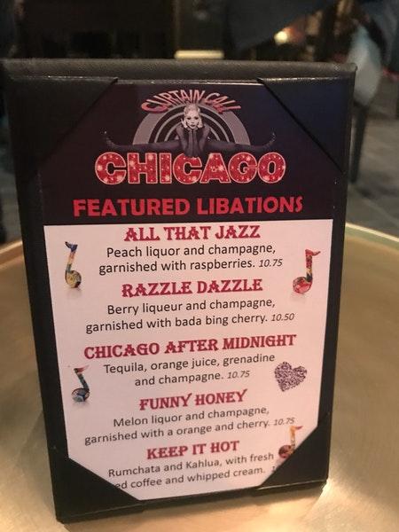 Menu at Curtain Call Lounge pub & bar, St. Louis