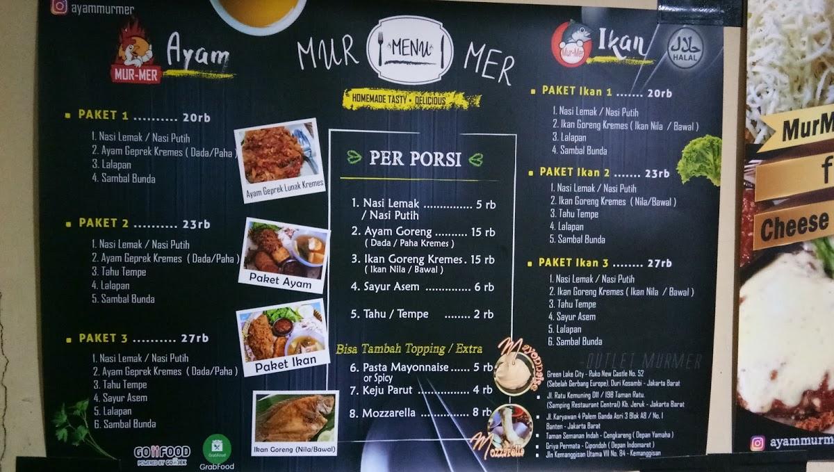 Menu at MurMerBox Lunak Kremes - Karang Tengah restaurant, Tangerang ...