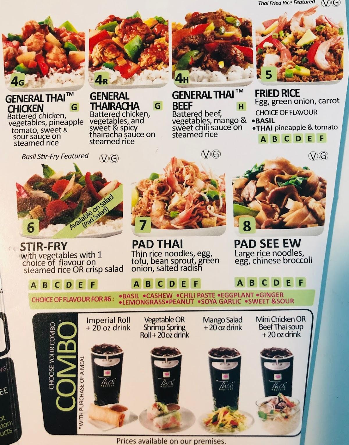 Menu at Thai Express Restaurant Dieppe, Dieppe