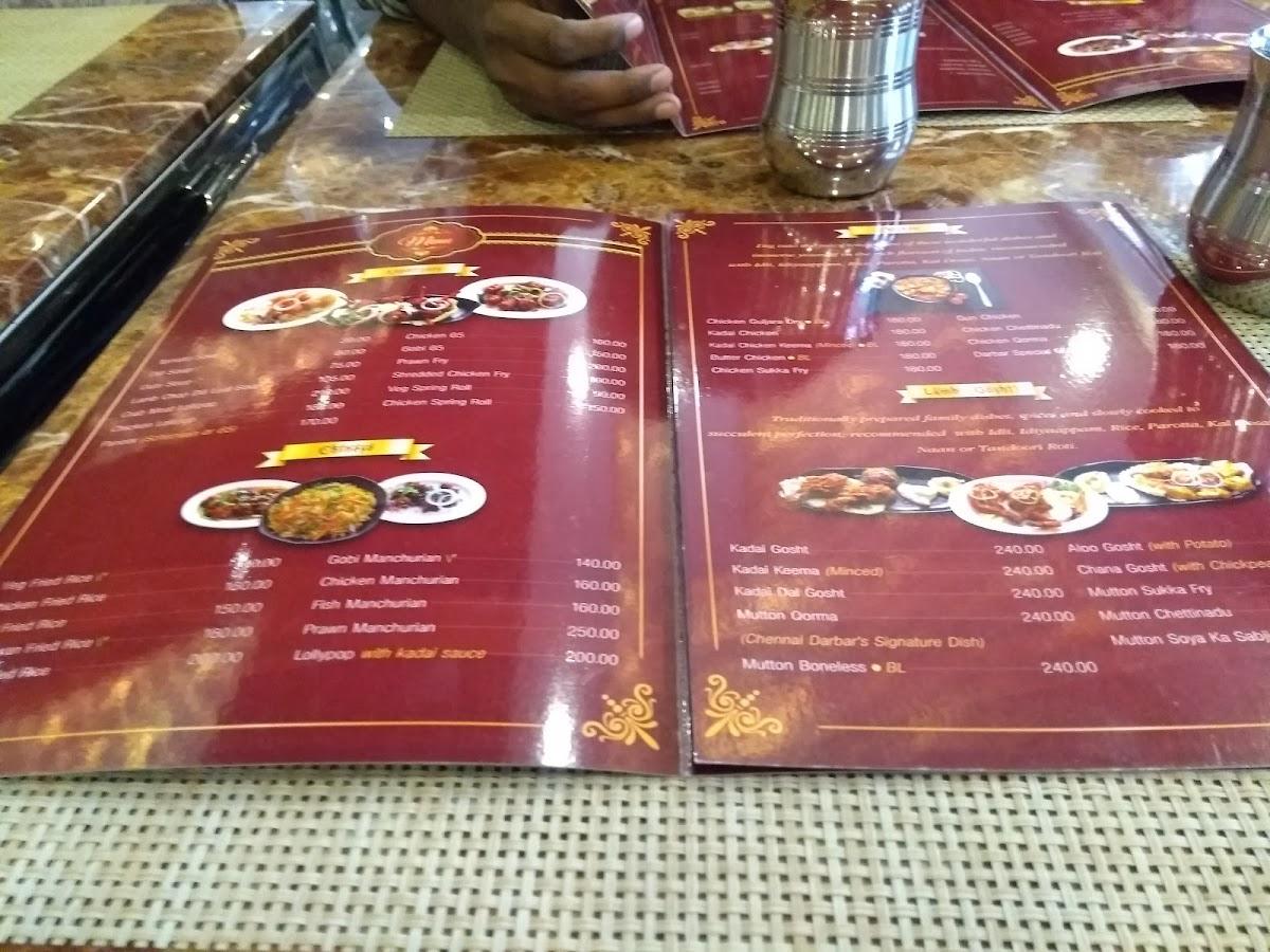 Menu at Chennai Darbar Restaurant & Banquet Hall in Ashok Nagar ...