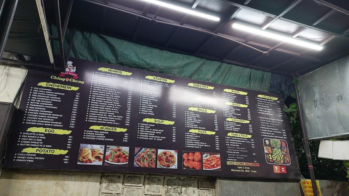 Menu at Ching Chong, Jaipur, Shop no.3