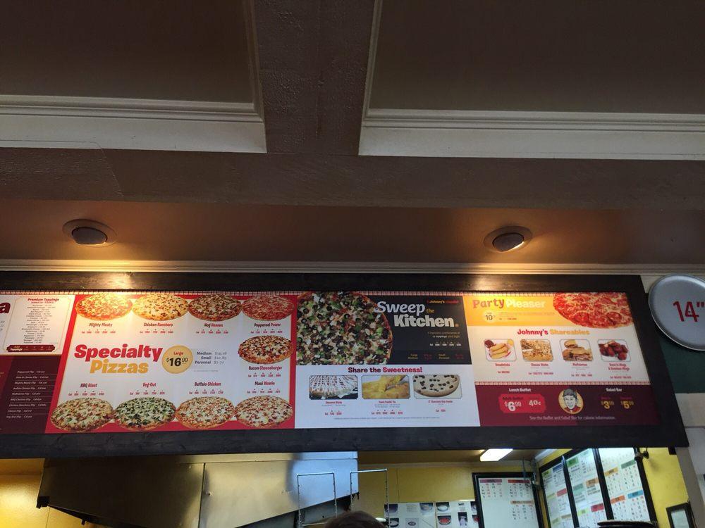 Menu at Johnny's Pizza House pizzeria, Ruston, Cooktown Rd