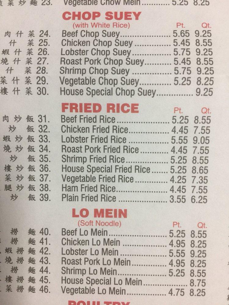 Menu at 88 China restaurant, Wentzville