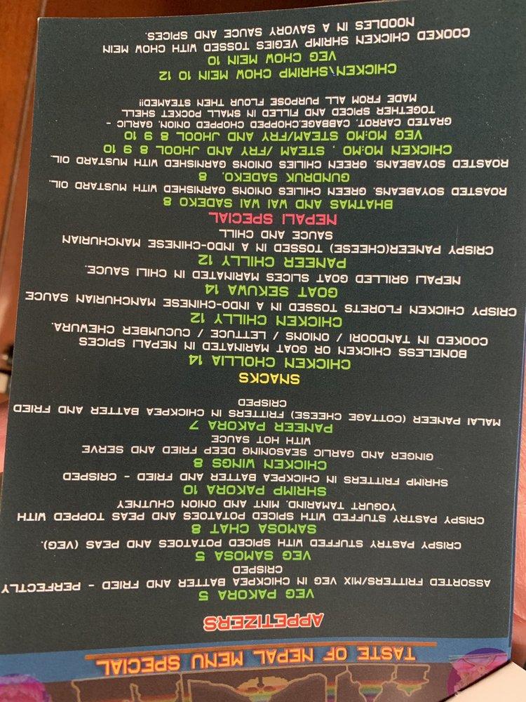 Menu at Good Luck Restaurant, Niagara Falls
