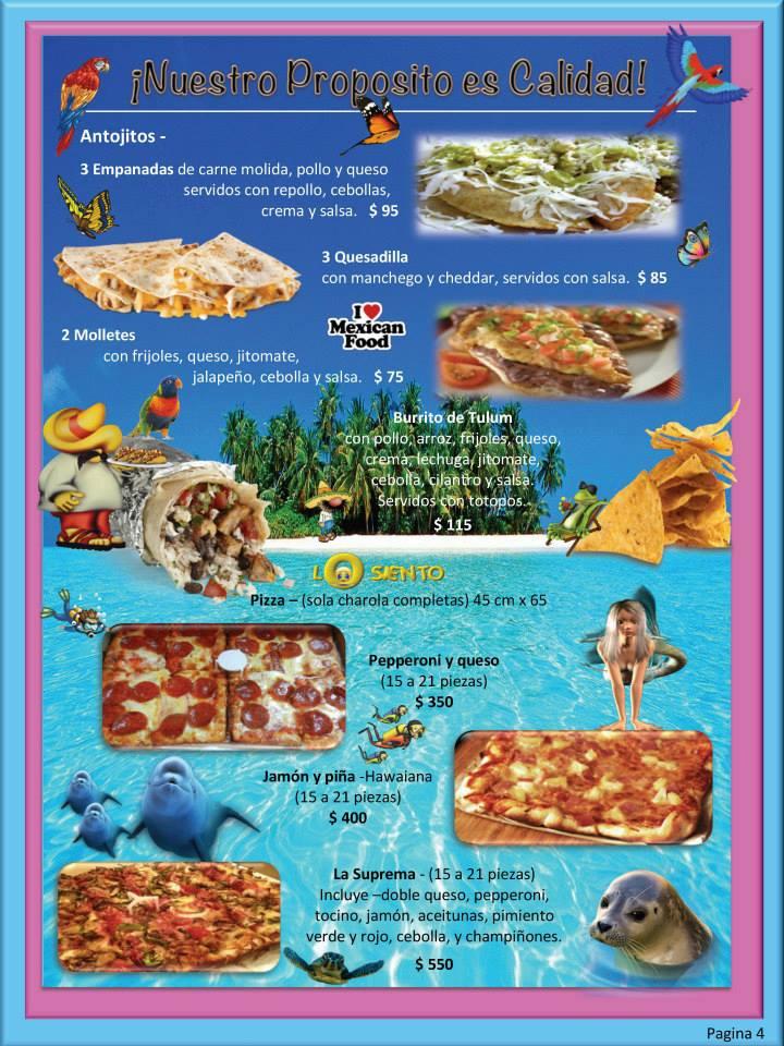 Menu at Pan Caliente Bakery & Restaurant Tulum, Akumal