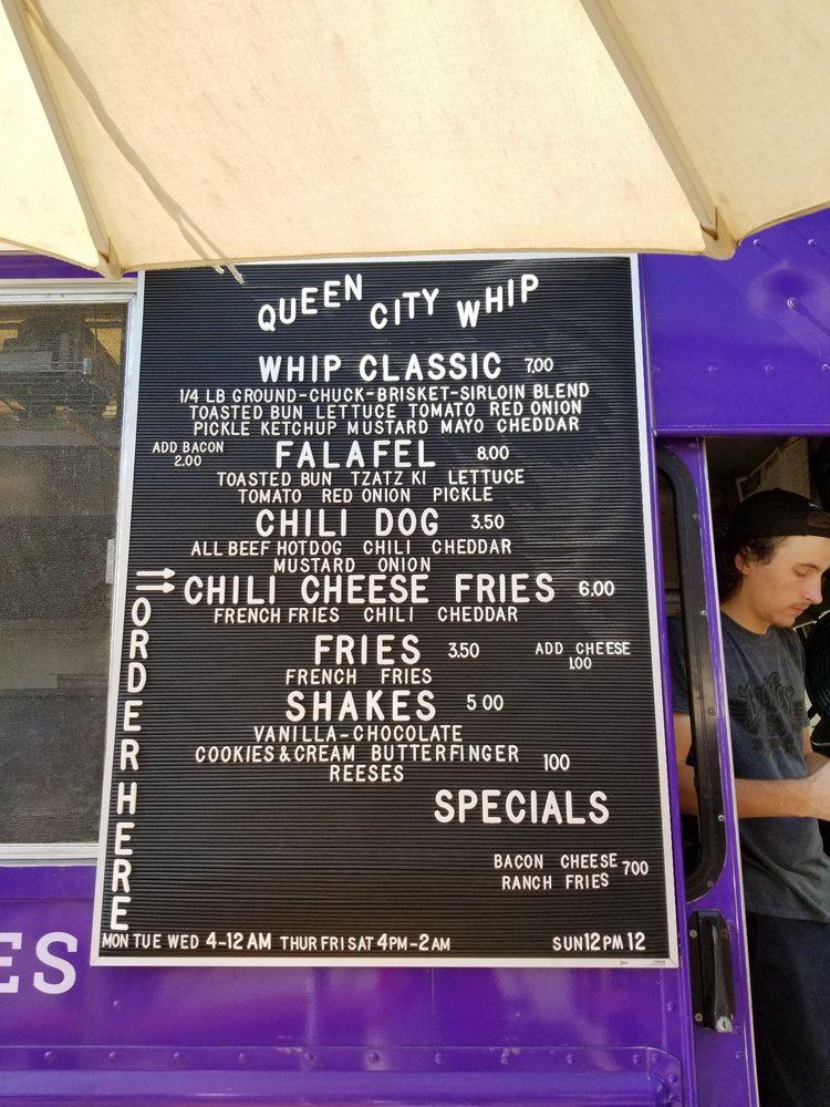 Menu at Queen City Radio pub & bar, Cincinnati