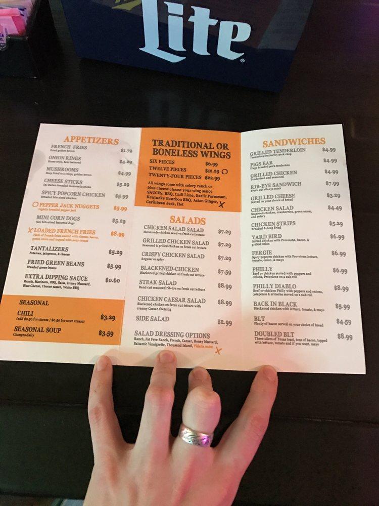 Menu at Snappers Bar & Grill, Clinton