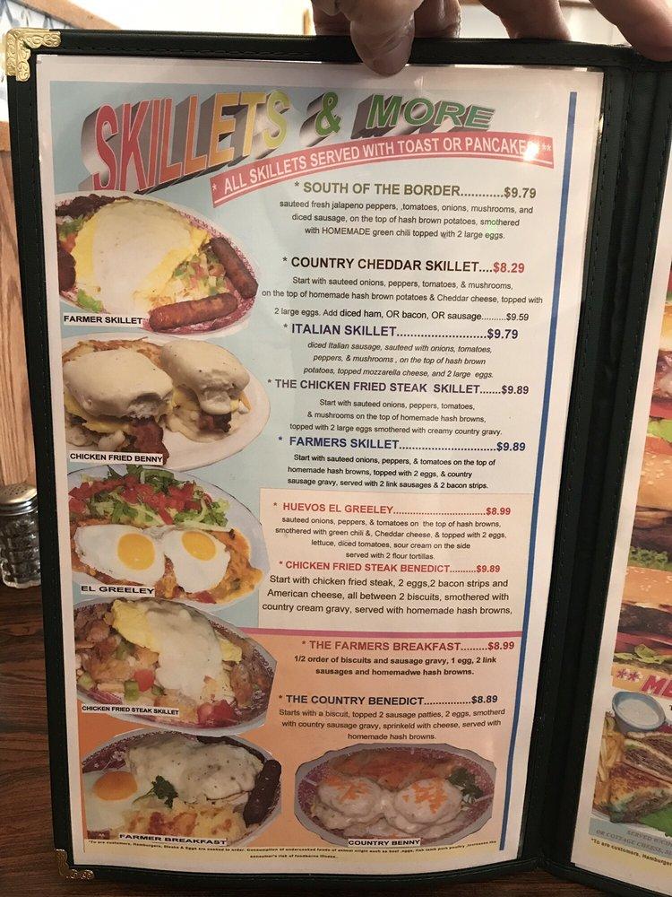 Menu at The Country Inn Restaurant, Greeley