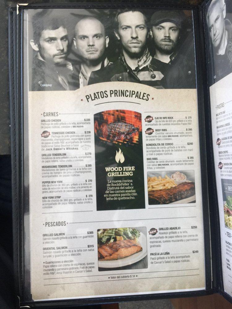 Carta del restaurante Rock&Feller's Alto Rosario, Rosario, S2013DJK