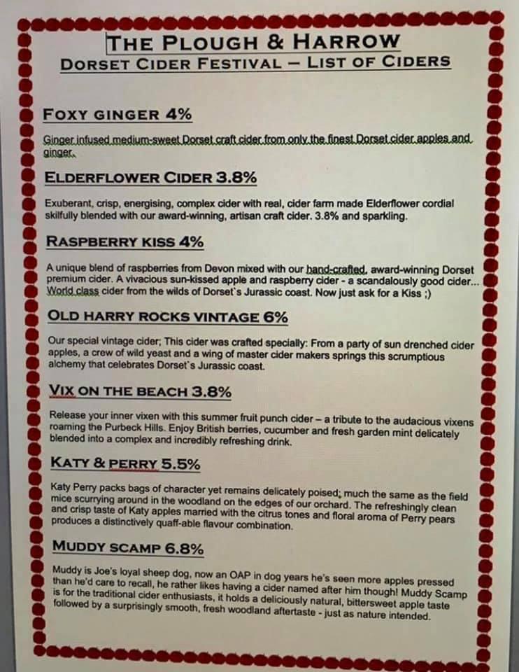 Menu at The Plough & Harrow pub & bar, Royal Leamington Spa