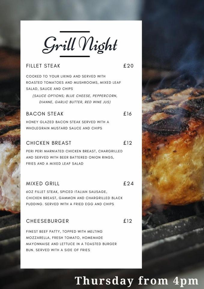 Menu at 22 The Square restaurant, Cross Hills