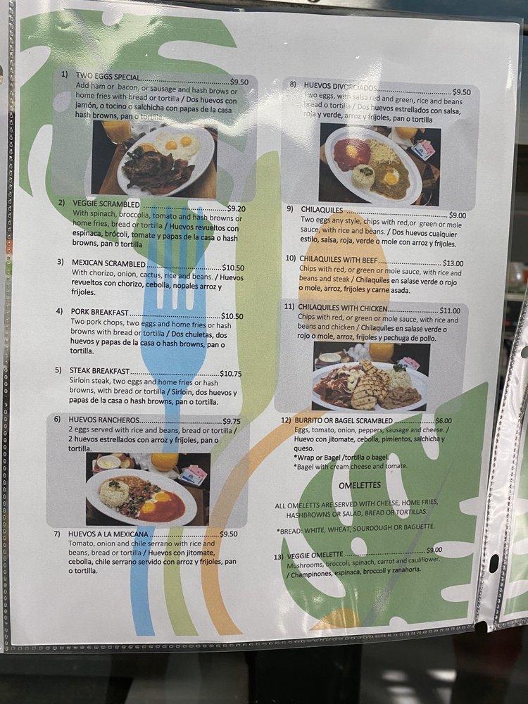 Menu at El Capricho Restaurant, San Francisco