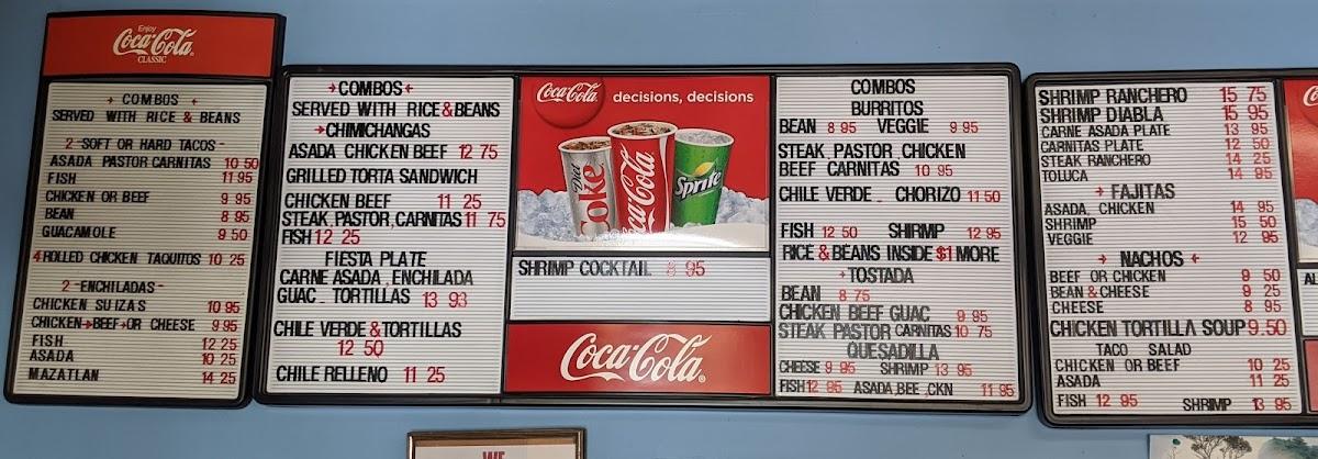 Menu at Fiesta Time Wailuku restaurant, Wailuku