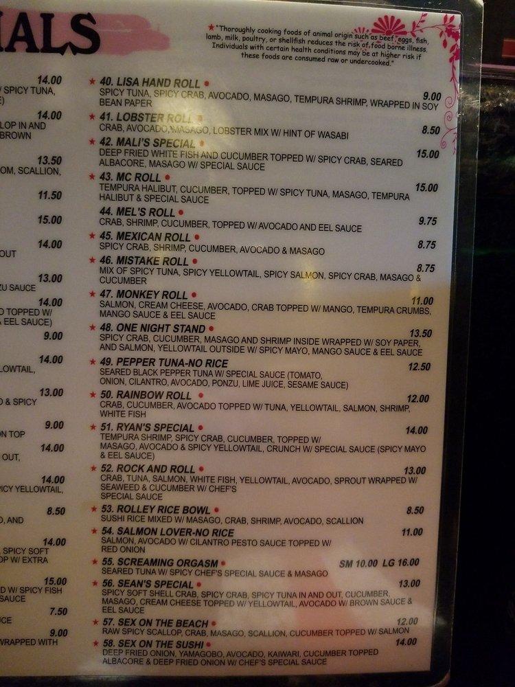 Menu at I Love Sushi restaurant, Henderson, S Eastern Ave