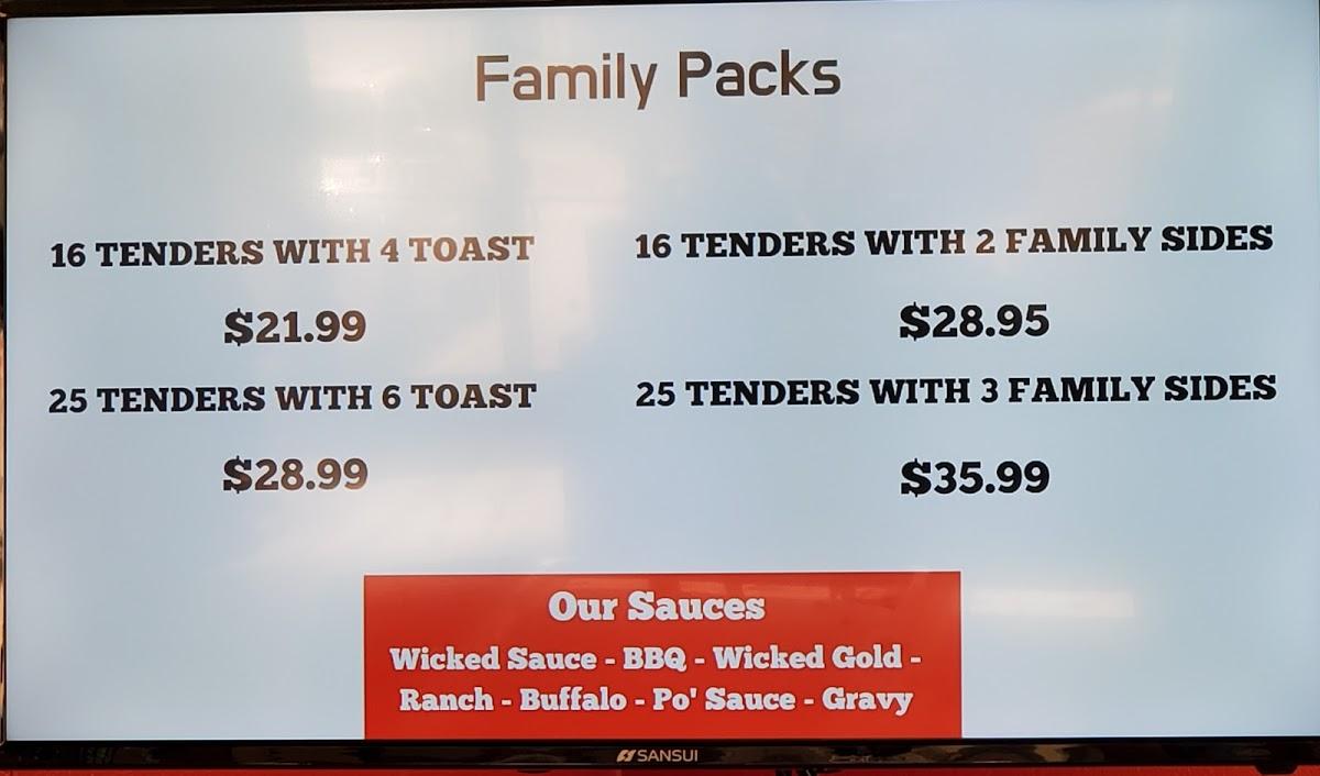 Wicked good Chicken, 219 TX-342 in Red Oak - Restaurant menu and reviews