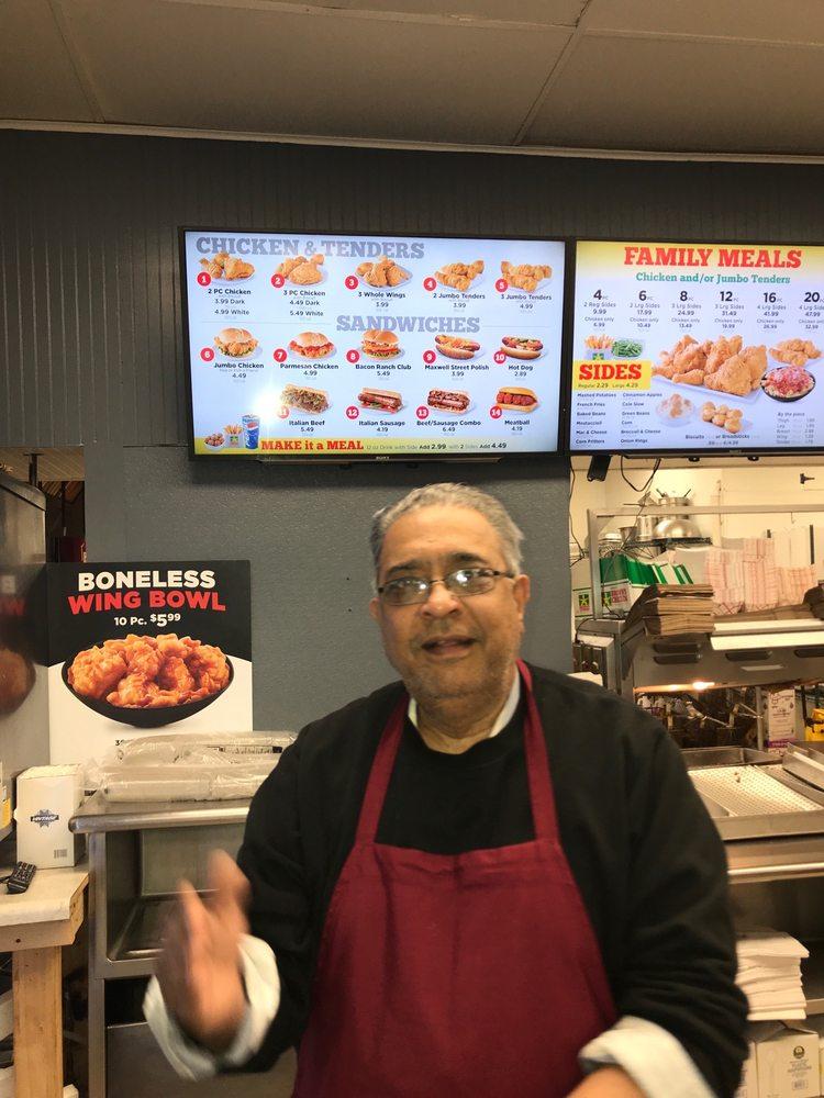 Menu at Brown's Chicken restaurant, Chicago Heights, South Suburbs