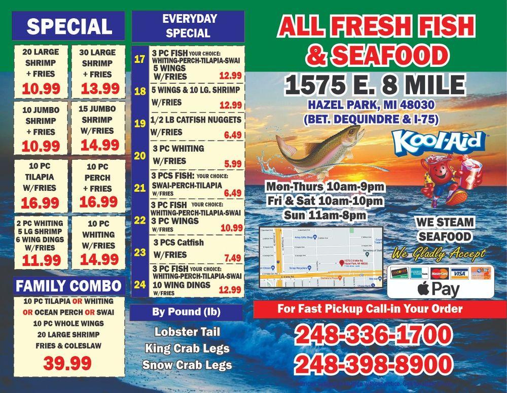 All Fresh Fish & Seafood in Hazel Park - Restaurant menu and reviews