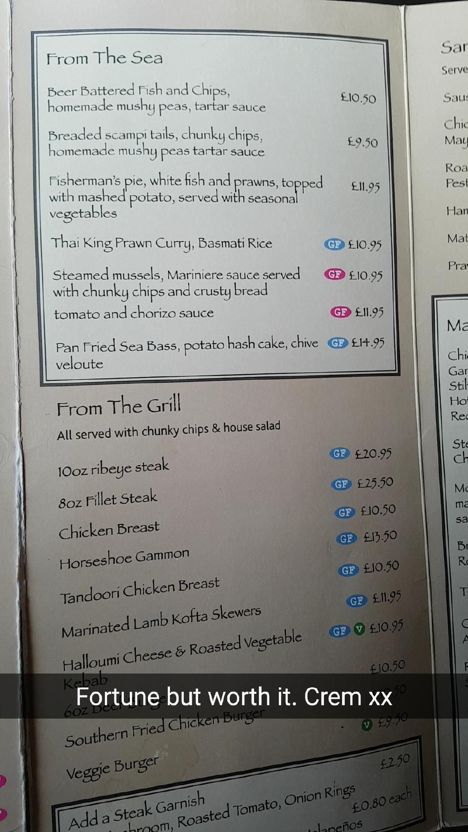 Menu at The Fox & Hounds Neasham pub & bar, Darlington