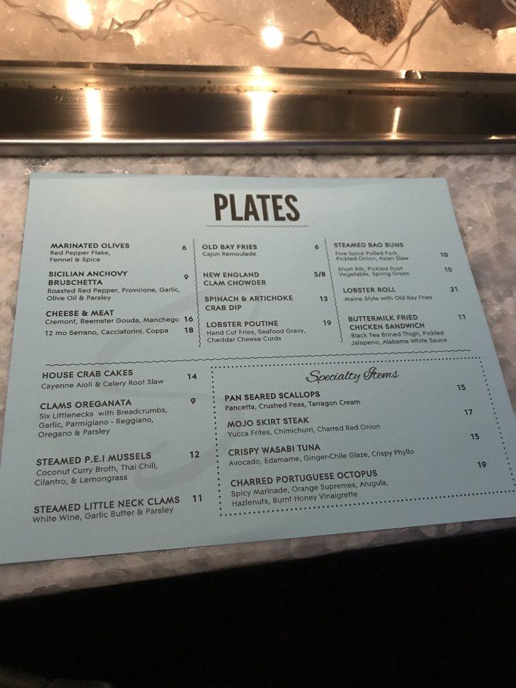 Menu at Stingray Lounge pub & bar, Hoboken