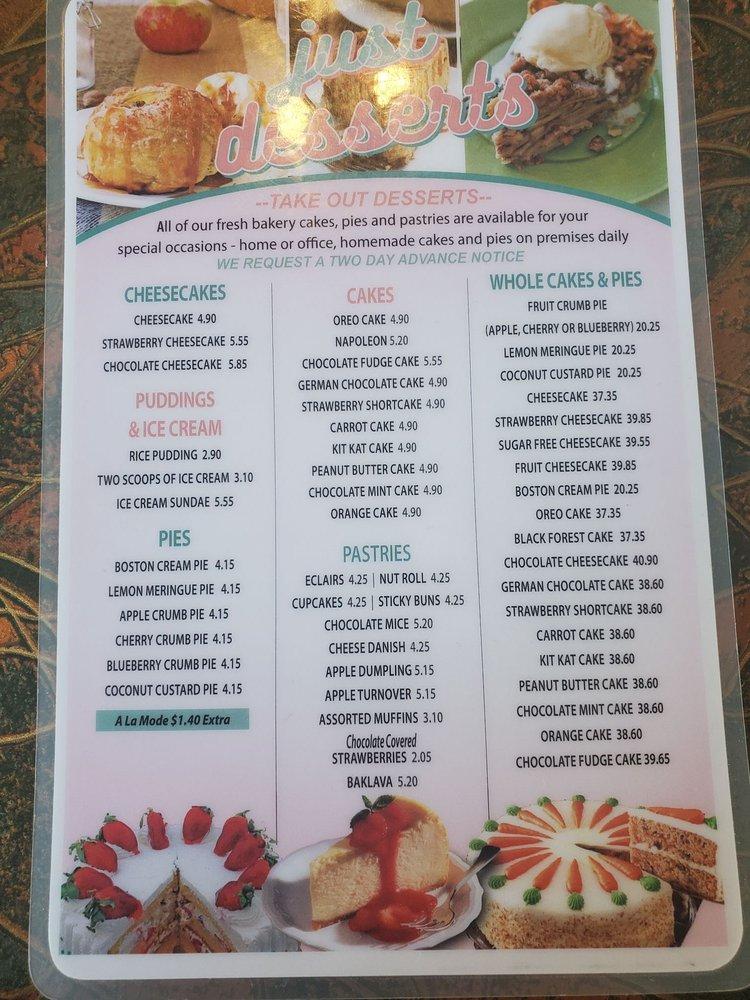 Menu at Bethlehem Diner restaurant, Allentown
