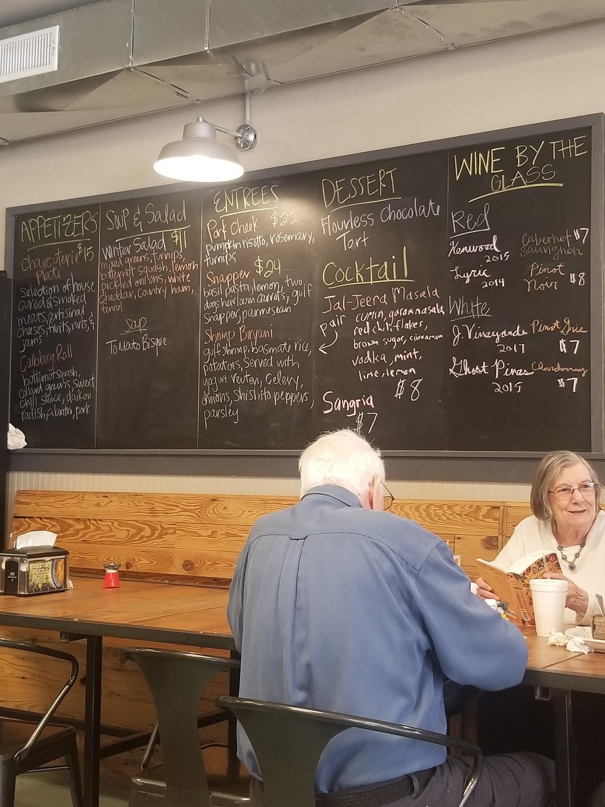 Menu at Delta Meat Market restaurant, Cleveland