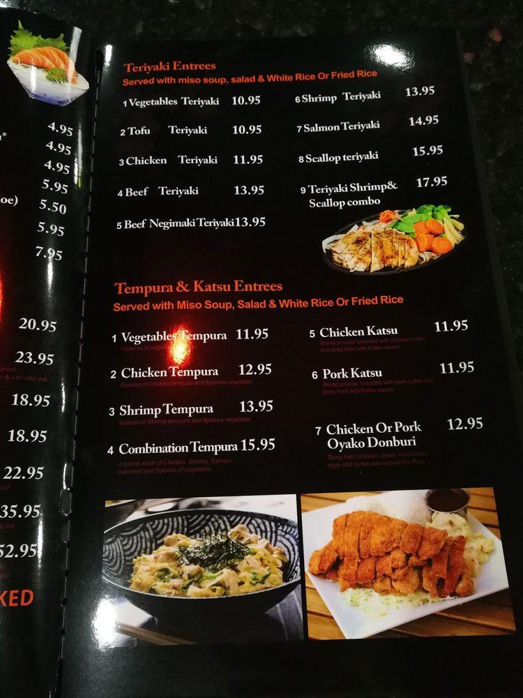 Carta de Ume Japanese Restaurant, El Reno