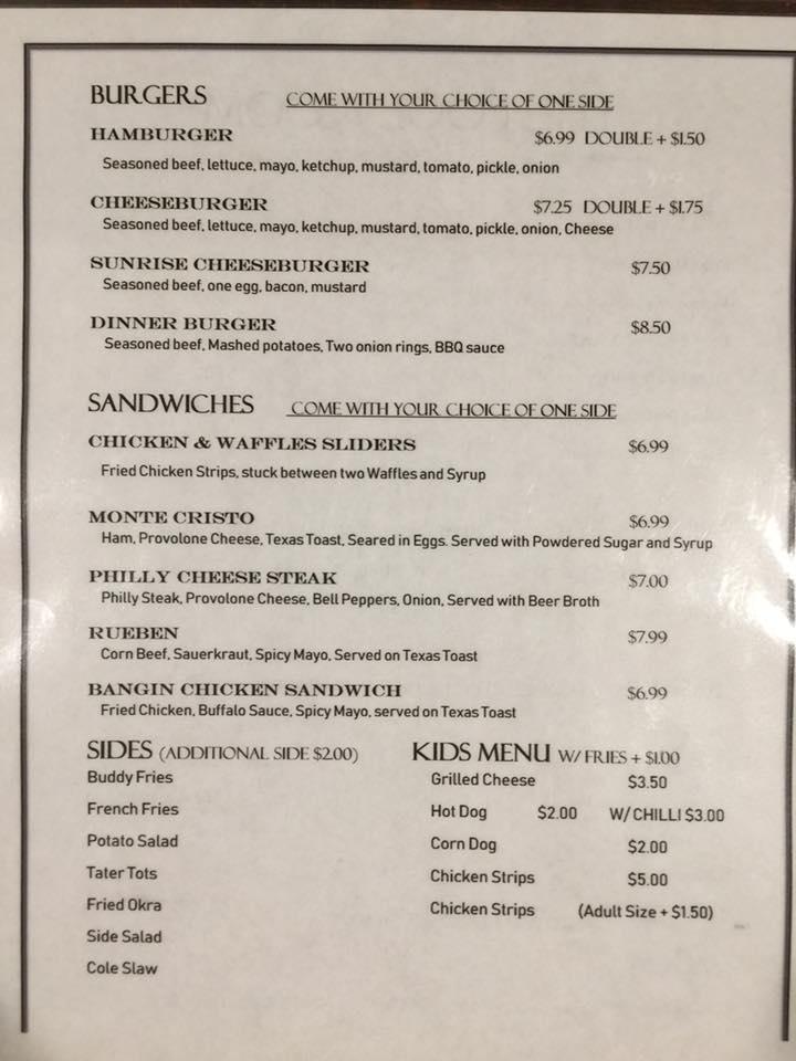 Menu at The Pool Room pub & bar, Johnston