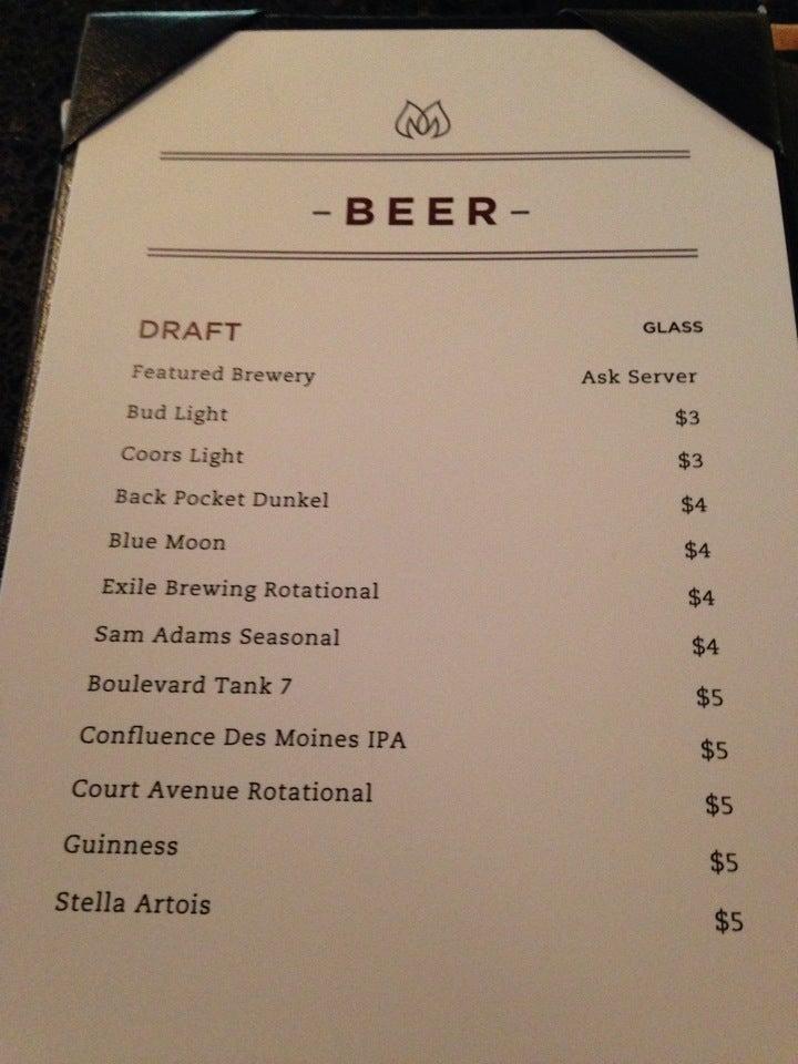 Menu at Hy-Vee Market Grille Express pub & bar, Waukee, E