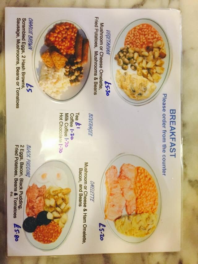 Menu at JD's Breakfast House restaurant, Corby