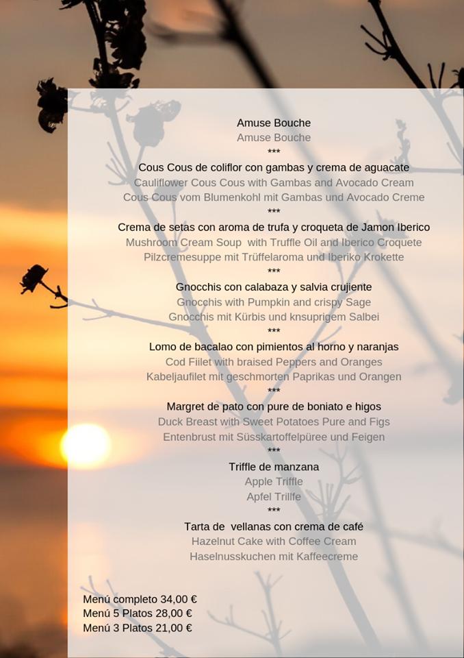 Menu at basic bar&restaurante, Palma