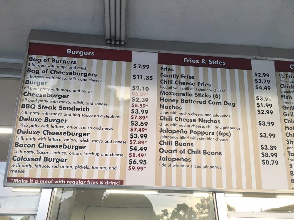 Menu at Burger Bar, San Jose, S 1st St