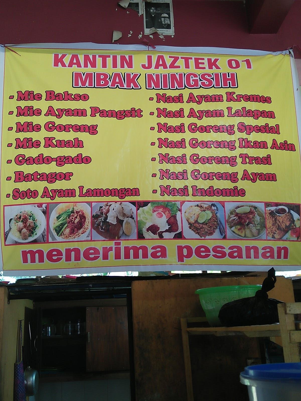 Menu at Kantin Jastek cafe, Makassar