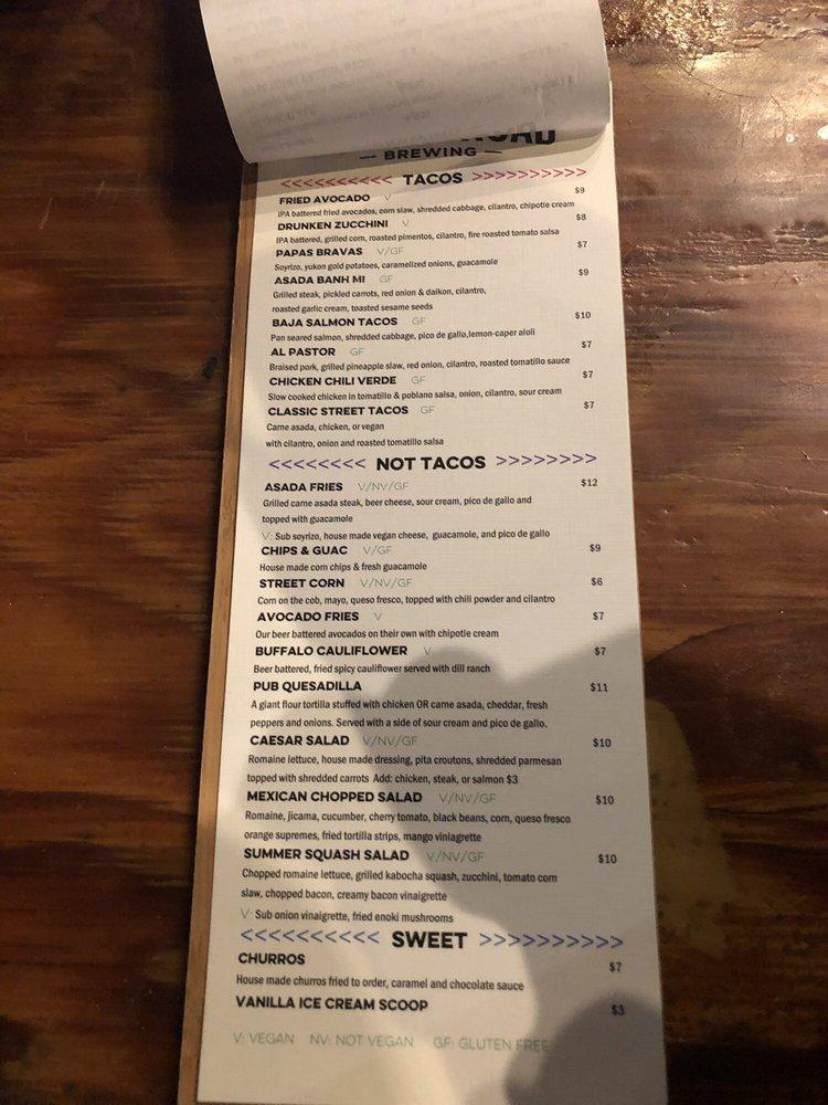 Carta del pub y bar Golden Road Brewing Sacramento, Sacramento