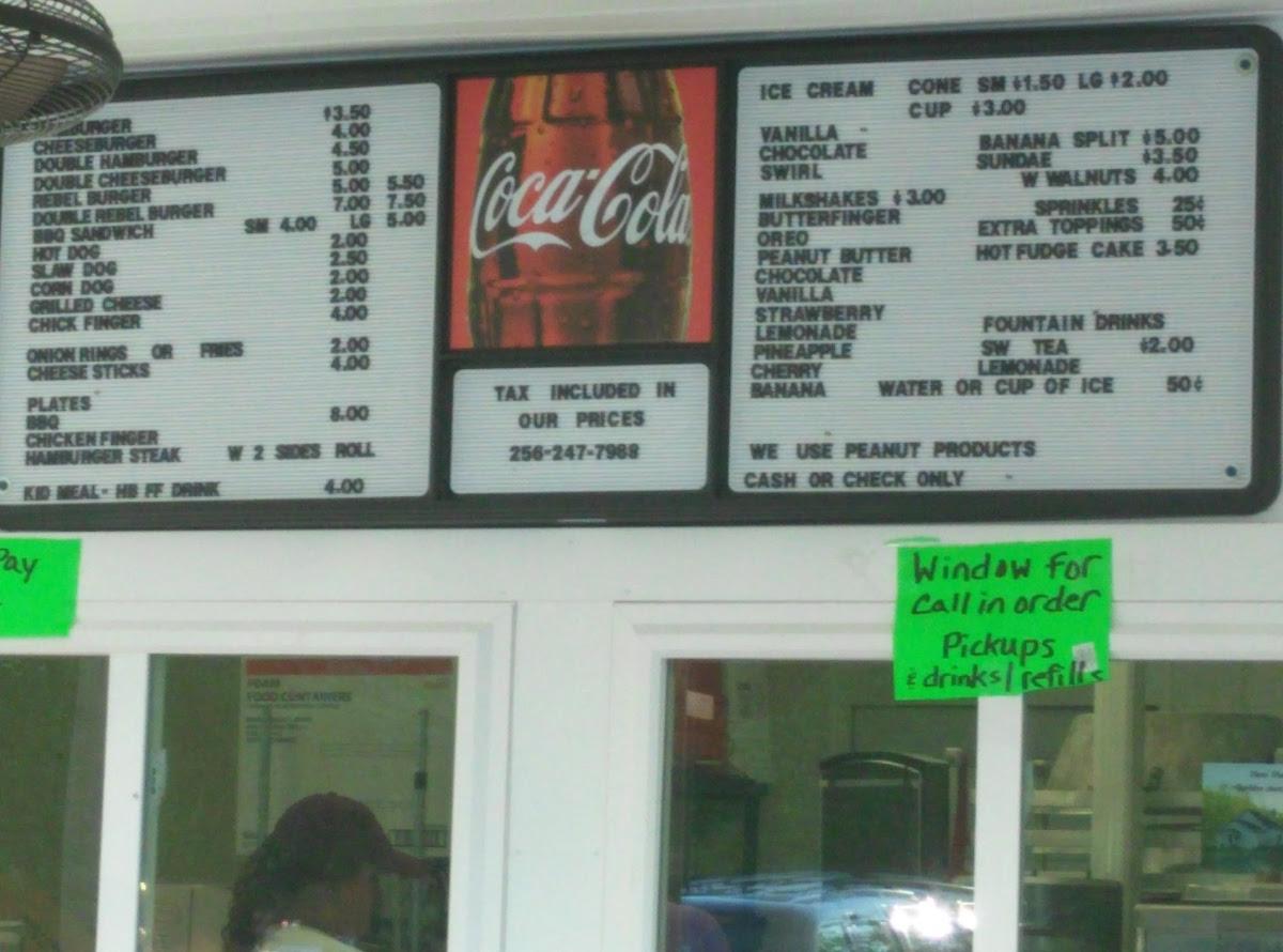 Menu at Marty's Stew Shack restaurant, Anderson