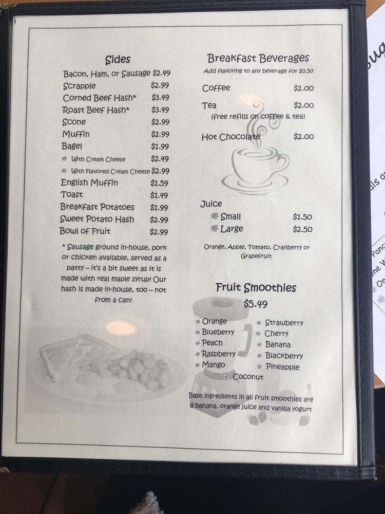 Menu at Hop Head Brewery at Sugar Maple Cafe, Owego