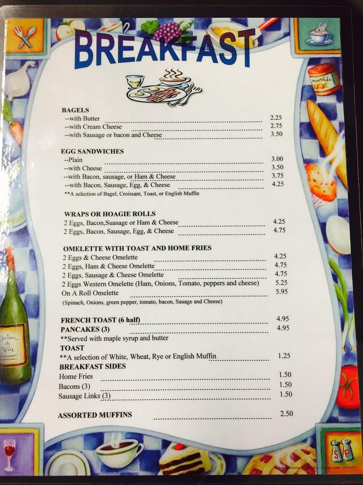 Menu at We're On A Roll restaurant, Blue Bell