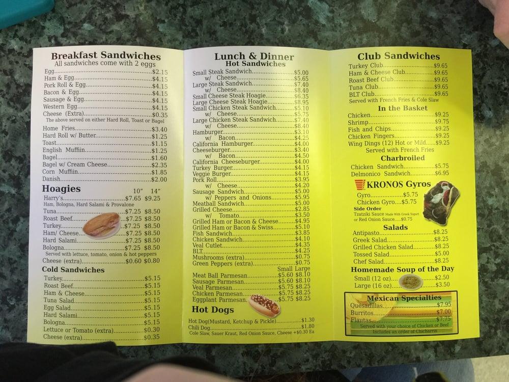 Menu at Harry's Place restaurant, Alpha