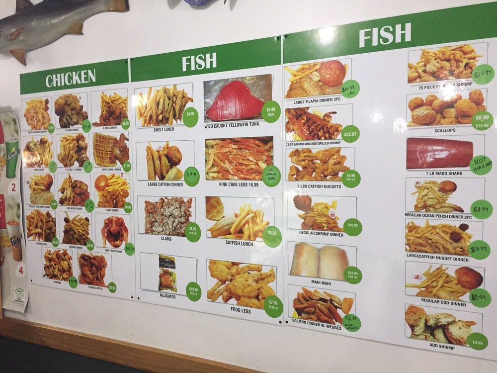 Menu at Eastside Fish Fry & Grill restaurant, Lansing, E Kalamazoo St