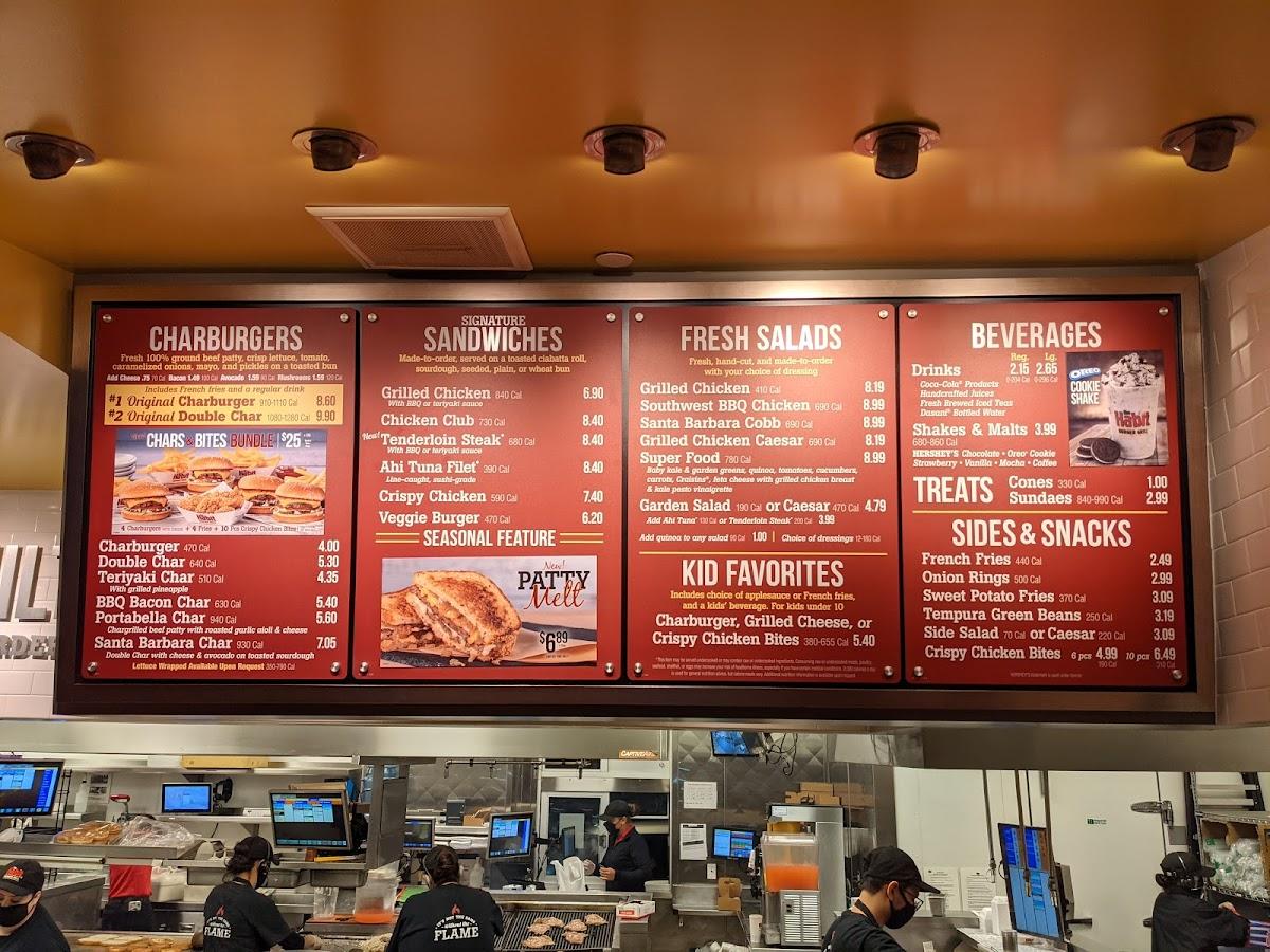 Menu at The Habit Burger Grill restaurant, Moreno Valley, Day St