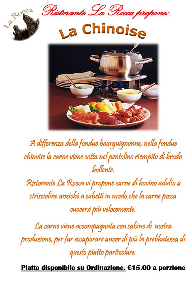 Menu at La Rocca restaurant, Santo Stefano d'Aveto