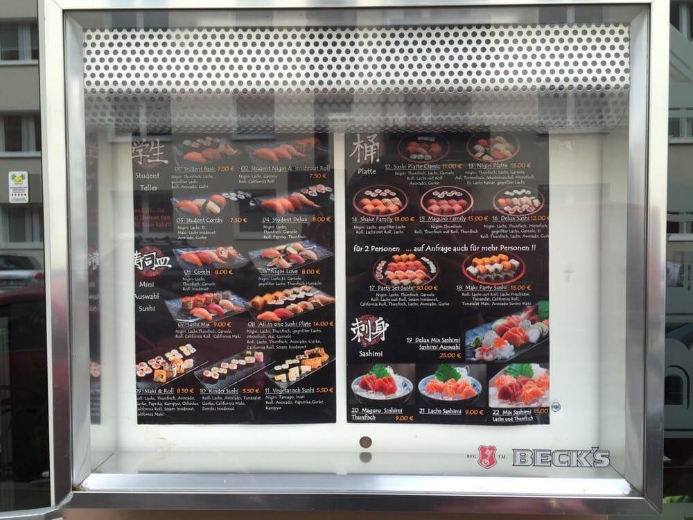 Menu at Shinjuku Sushi & Nudel Restaurant, Frankfurt