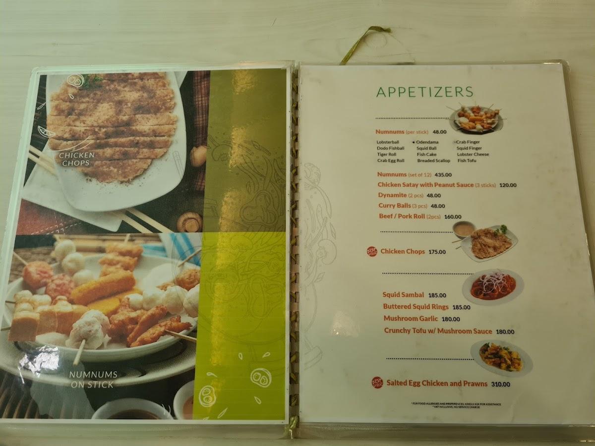 Menu at Bugis Singapore Street Food restaurant, Quezon City, 78 Nicanor ...