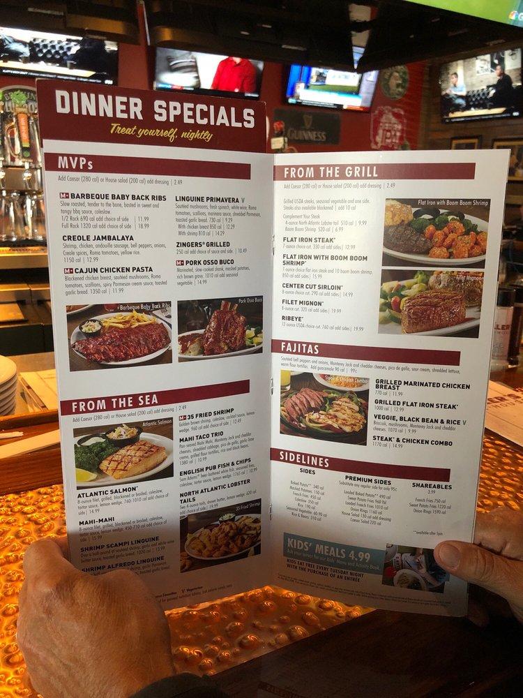 Menu at Miller's Ale House pub & bar, Murfreesboro