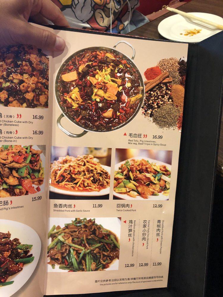 Menu at Chengdu Taste restaurant, Rowland Heights